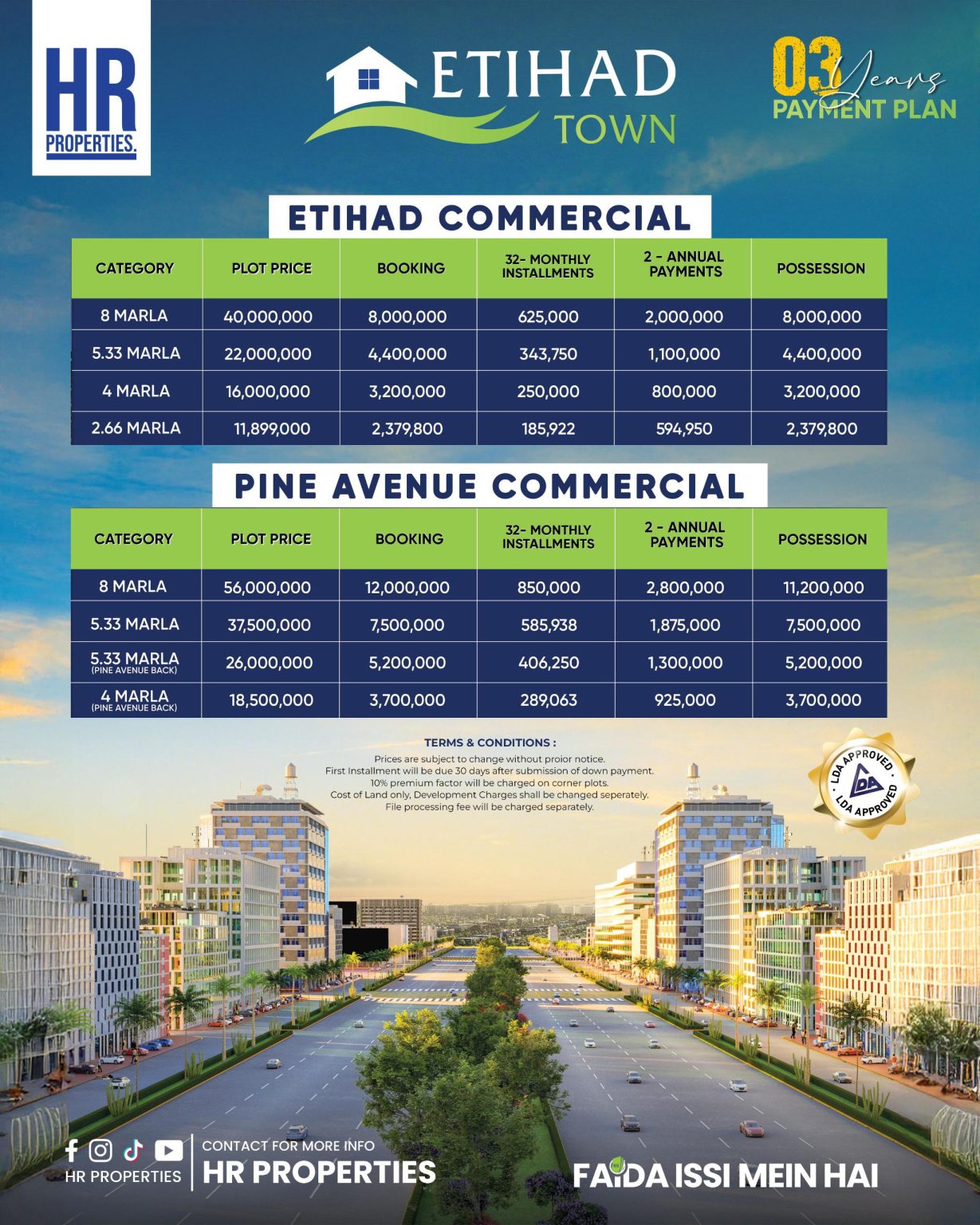 Etihad Town Commercial - Phase 1, 2, 3